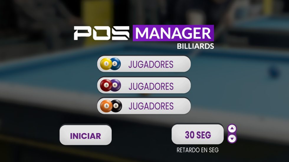 POS Manager Billiards | D&D Ingeniería, S.A.S.